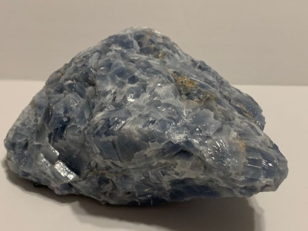 Raw Blue Calcite Crystal - Etsy