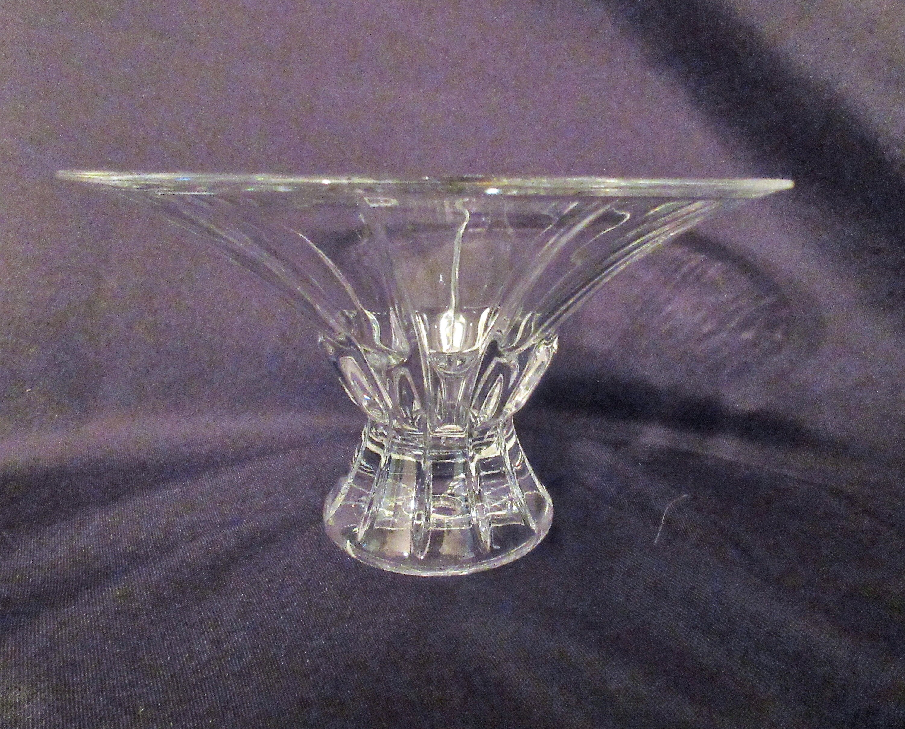 Vases Crystal Flared Vase Small Crystal Vase Crystal Bud Vase Home ...