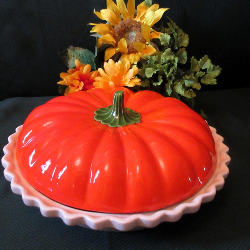 Ceramic Pumpkin Plate - Etsy