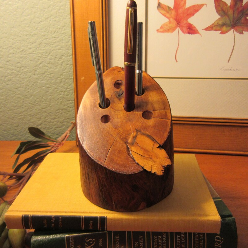 Rustic Pencil Holder - Etsy