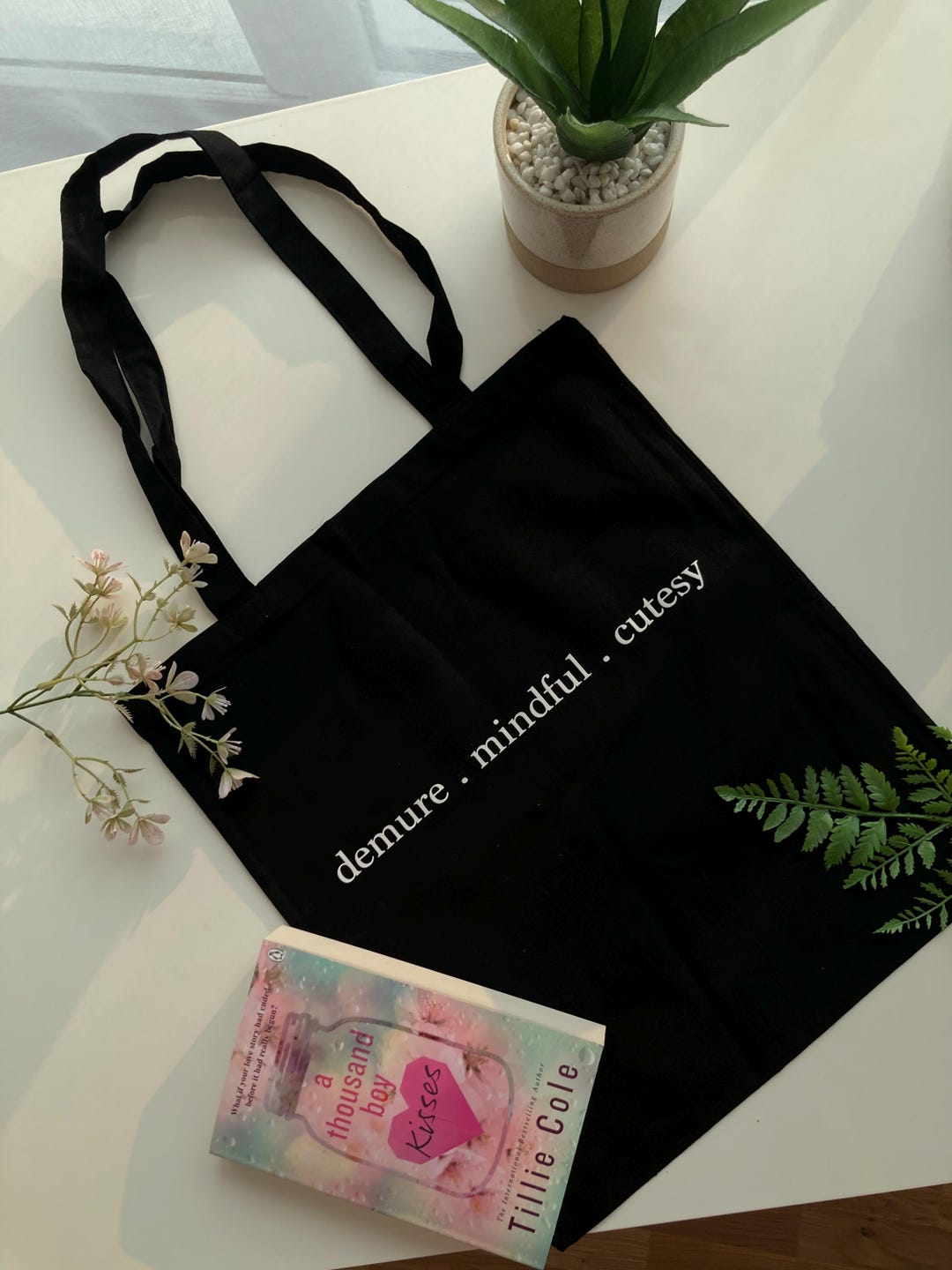 Tiktok Viral Very Demure, Very Mindful, Very Cutesy 100% Cotton Canvas ...