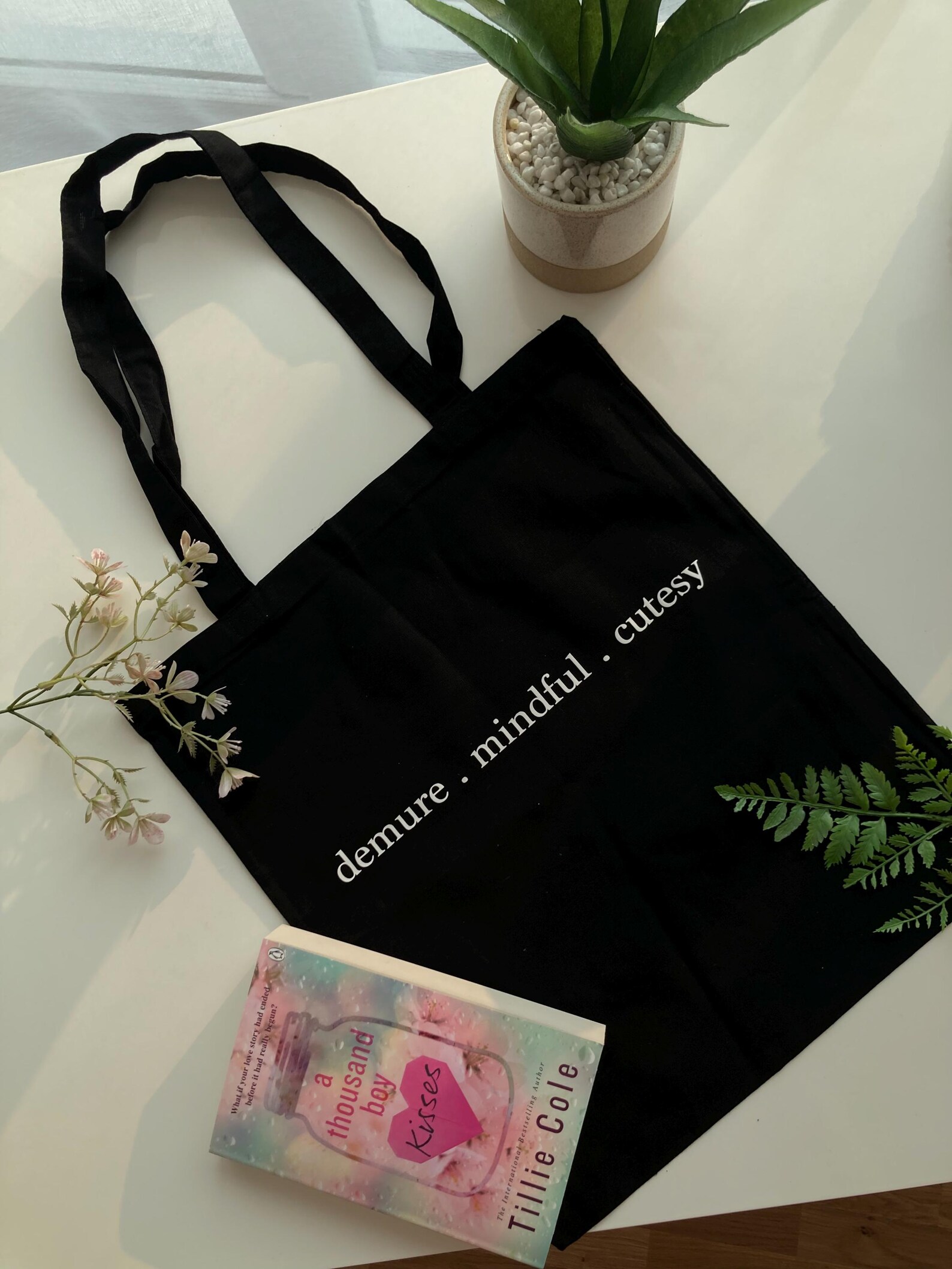 Tiktok Viral Very Demure, Very Mindful, Very Cutesy 100% Cotton Canvas ...