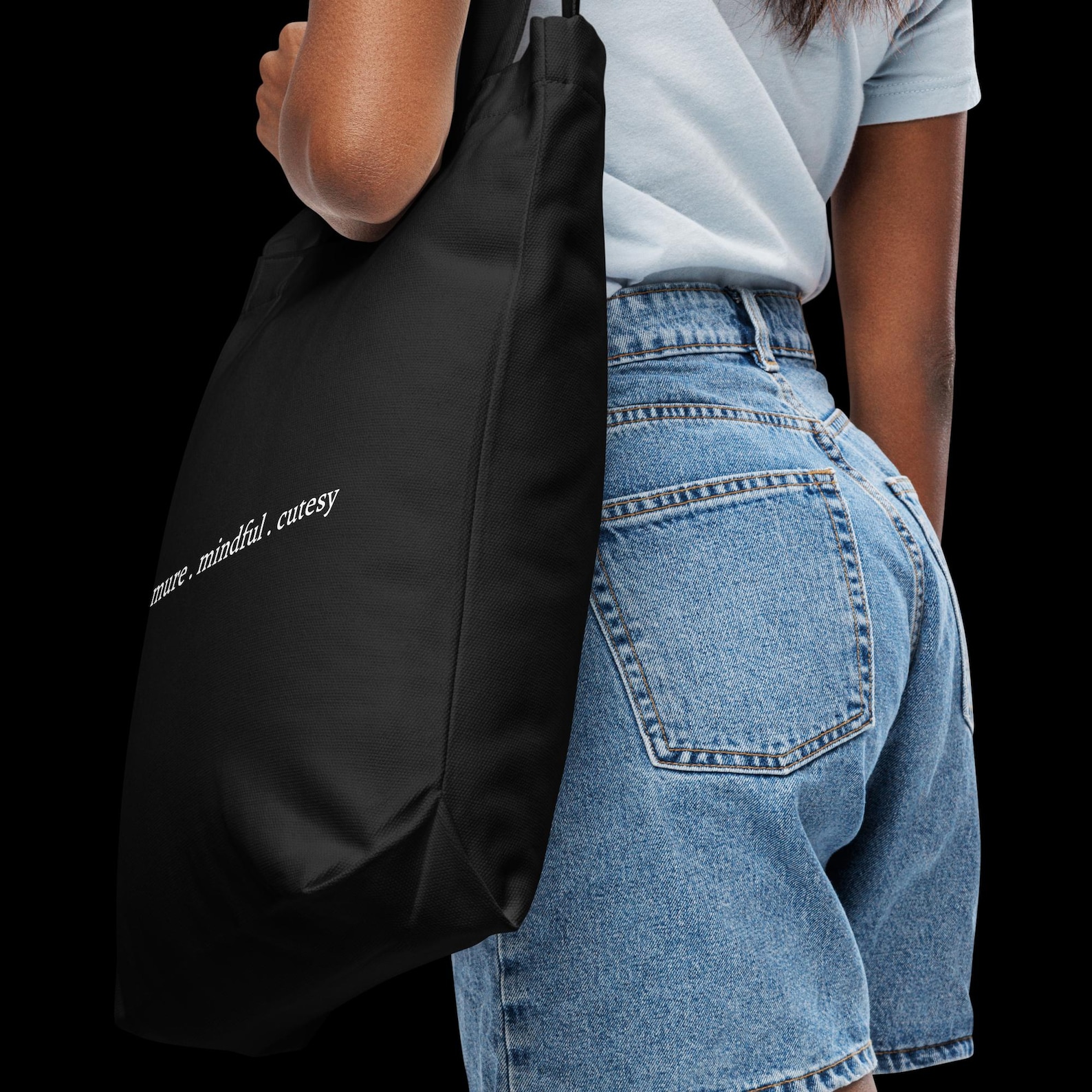 Tiktok Viral Very Demure, Very Mindful, Very Cutesy 100% Cotton Canvas ...