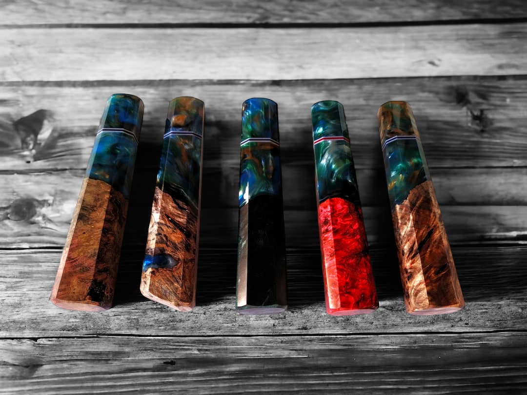 Japanese Wa - Handle | Octagonal Knife Handle | Model: Stab Like Opal ...