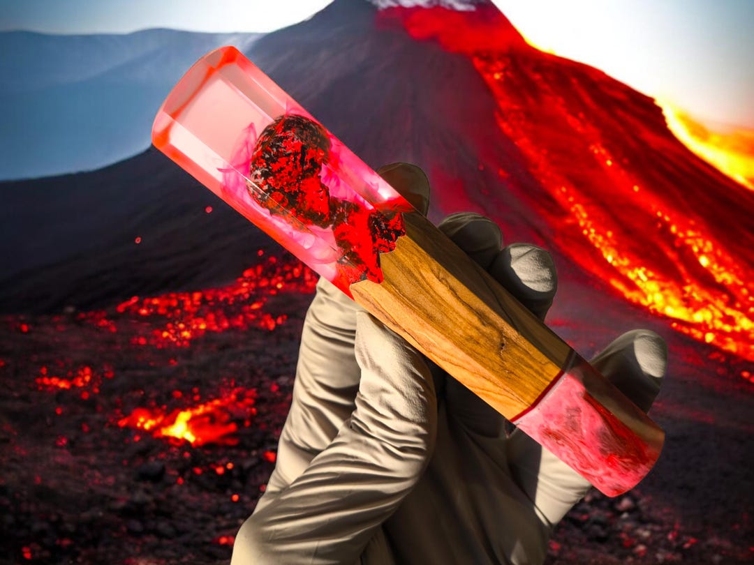 Japanese Wa - Handle | Octagonal Knife Handle | Model: Volcanic Soul - Etsy