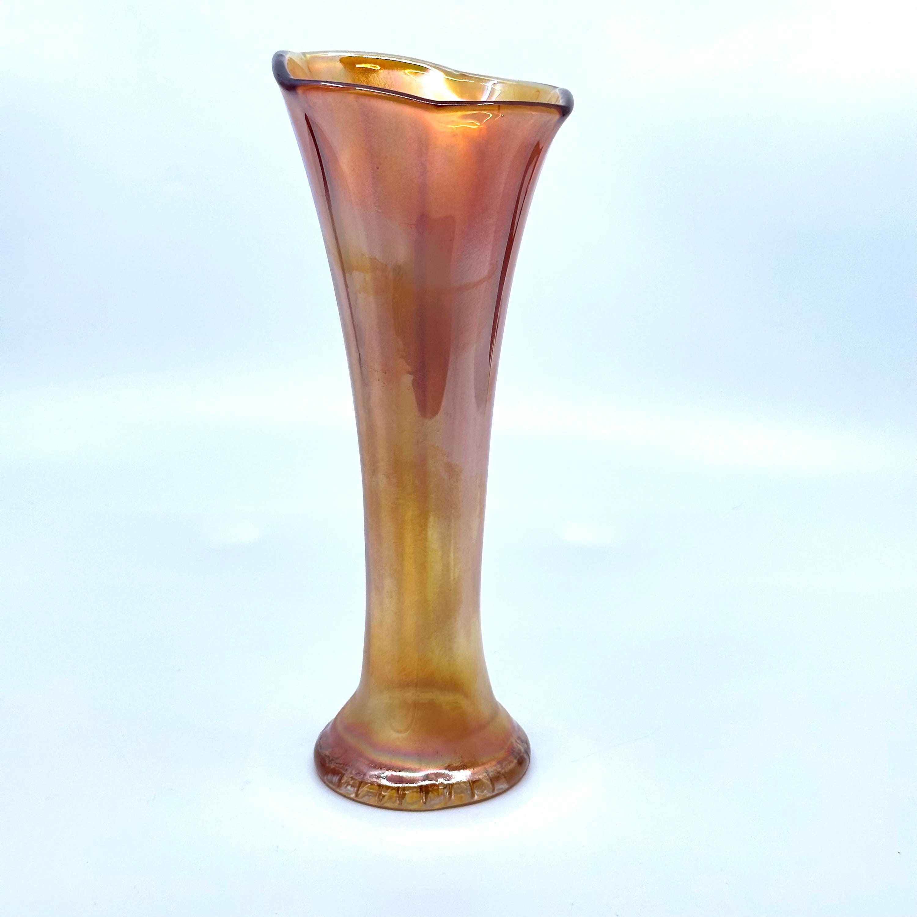 Vintage Imperial Glass Marigold Carnival Smooth Panels Opalescent Swung ...