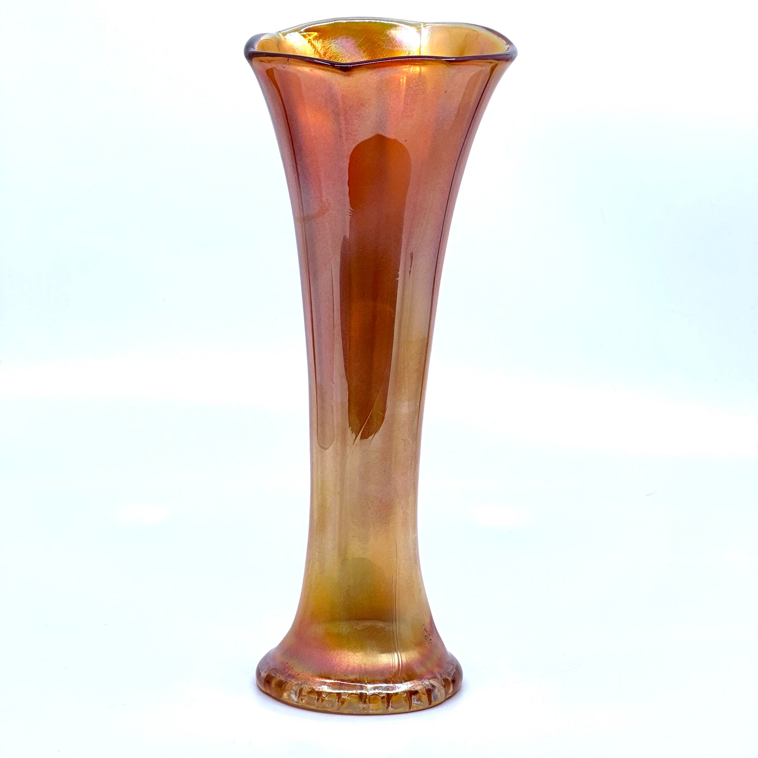 Vintage Imperial Glass Marigold Carnival Smooth Panels Opalescent Swung ...