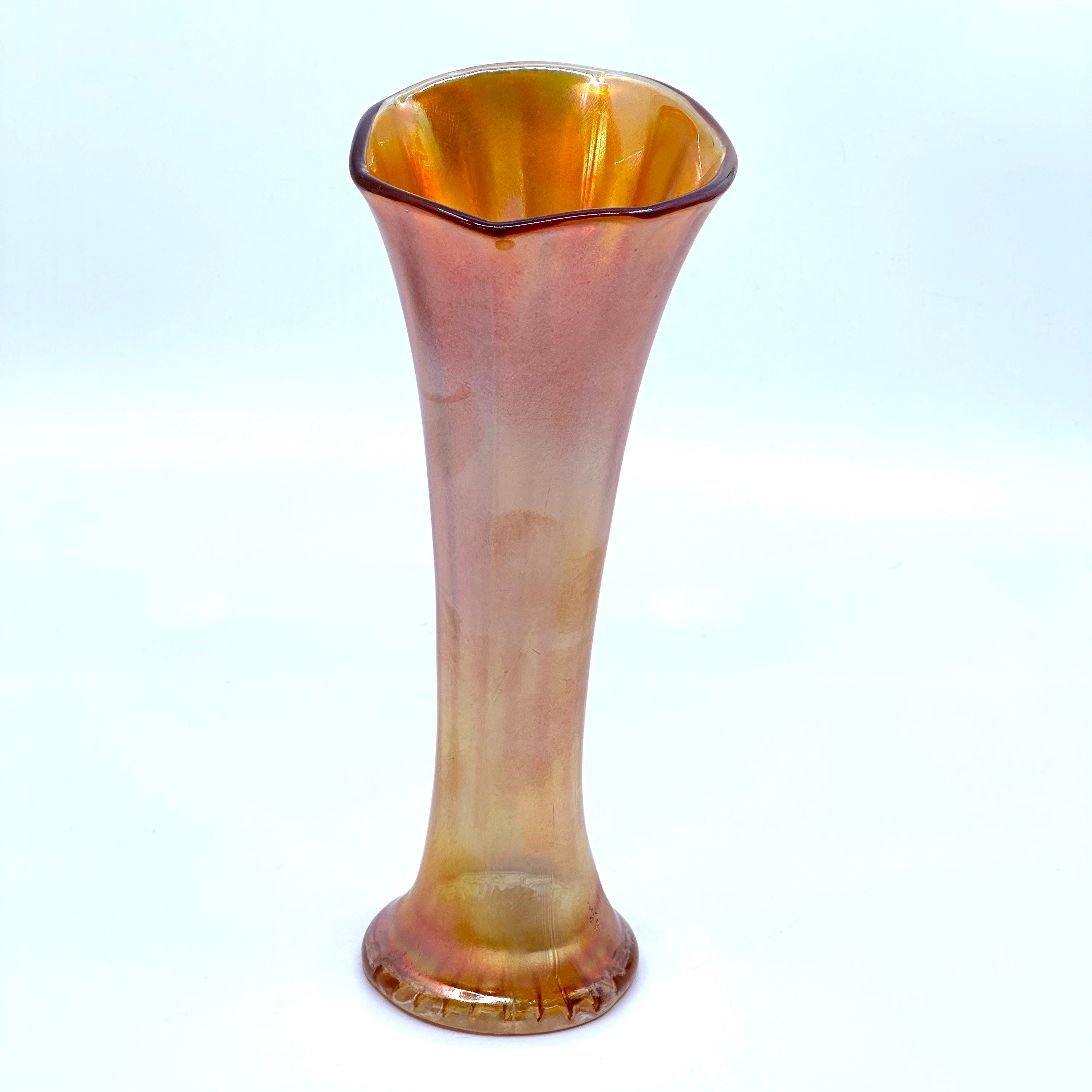 Vintage Imperial Glass Marigold Carnival Smooth Panels Opalescent Swung ...