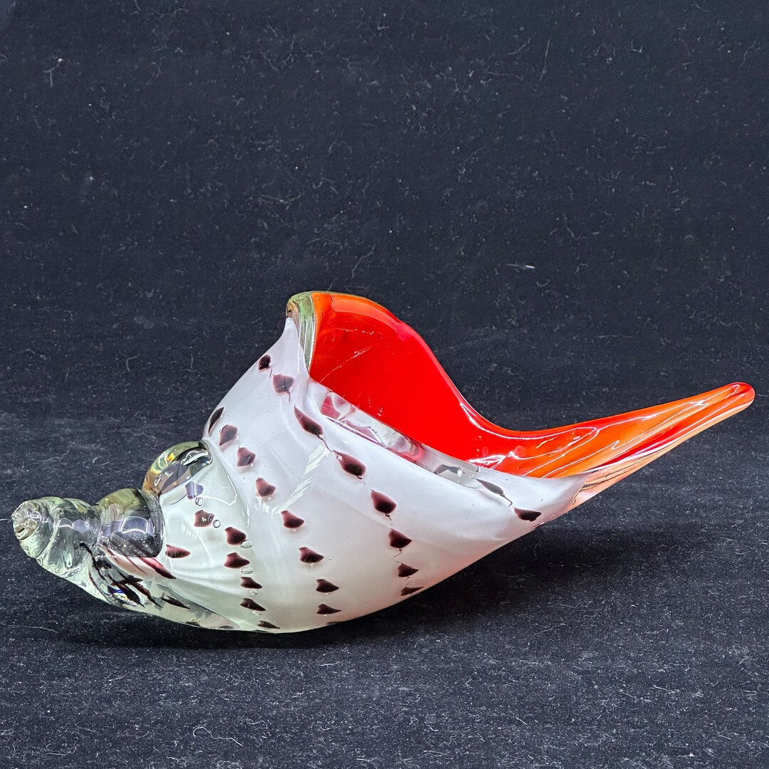 Sea Conch Shell Art Glass Sculpture Made in New Zealand - Etsy