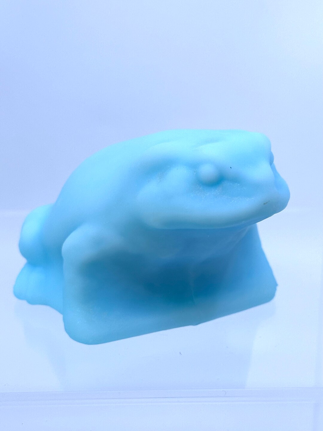 Rare 1970s Fenton Blue Satin Frog Figurine - Etsy
