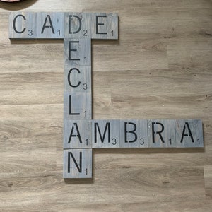 Rustic Scrabble Tile - Etsy