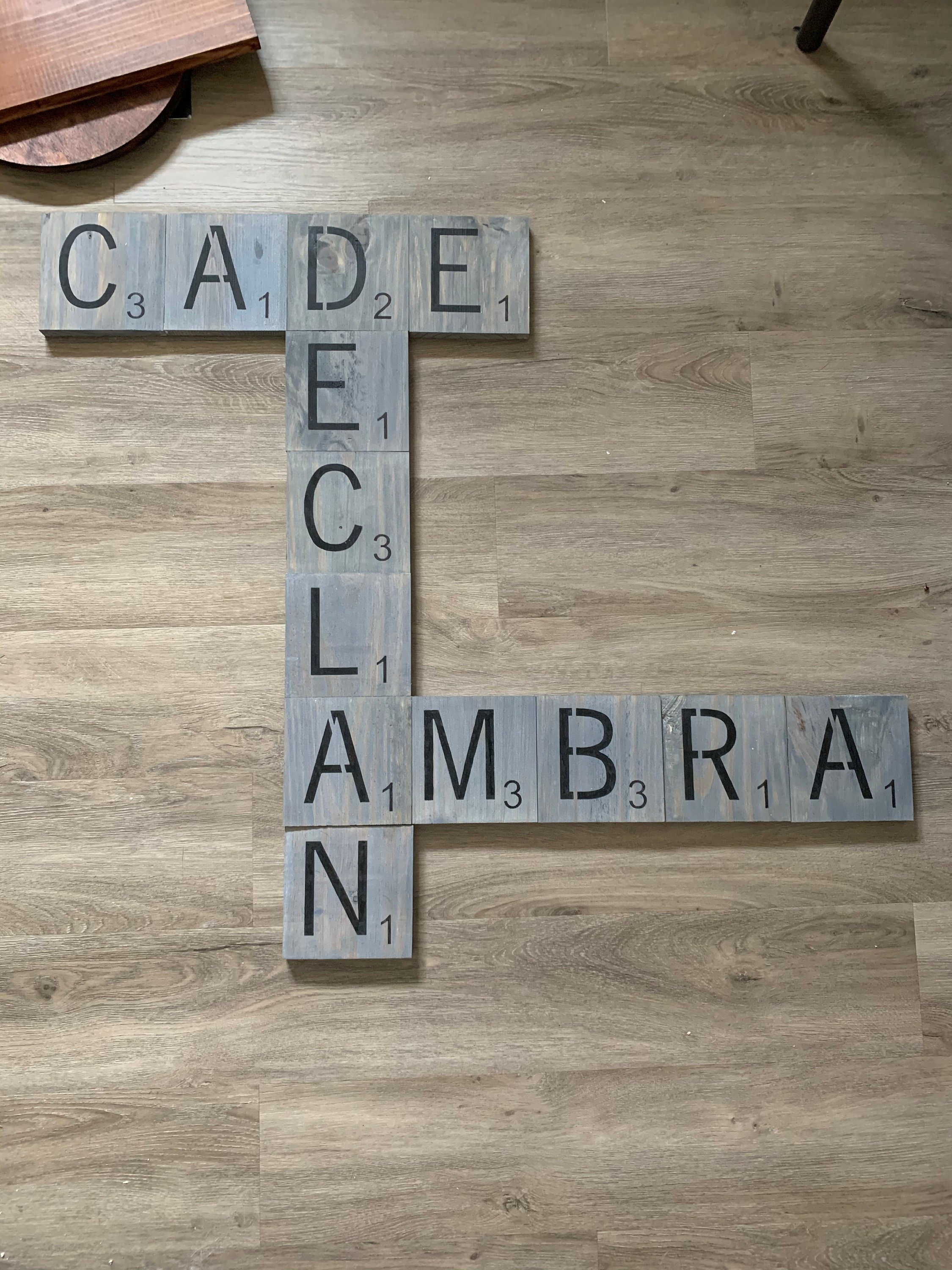Rustic Scrabble Tile - Etsy