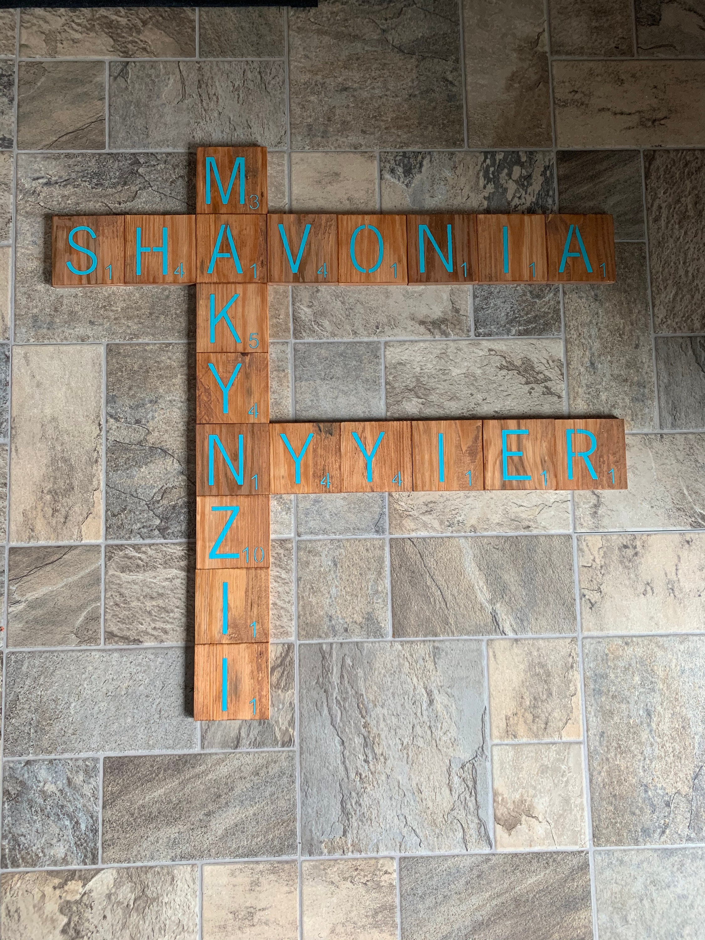 Rustic Scrabble Tile - Etsy