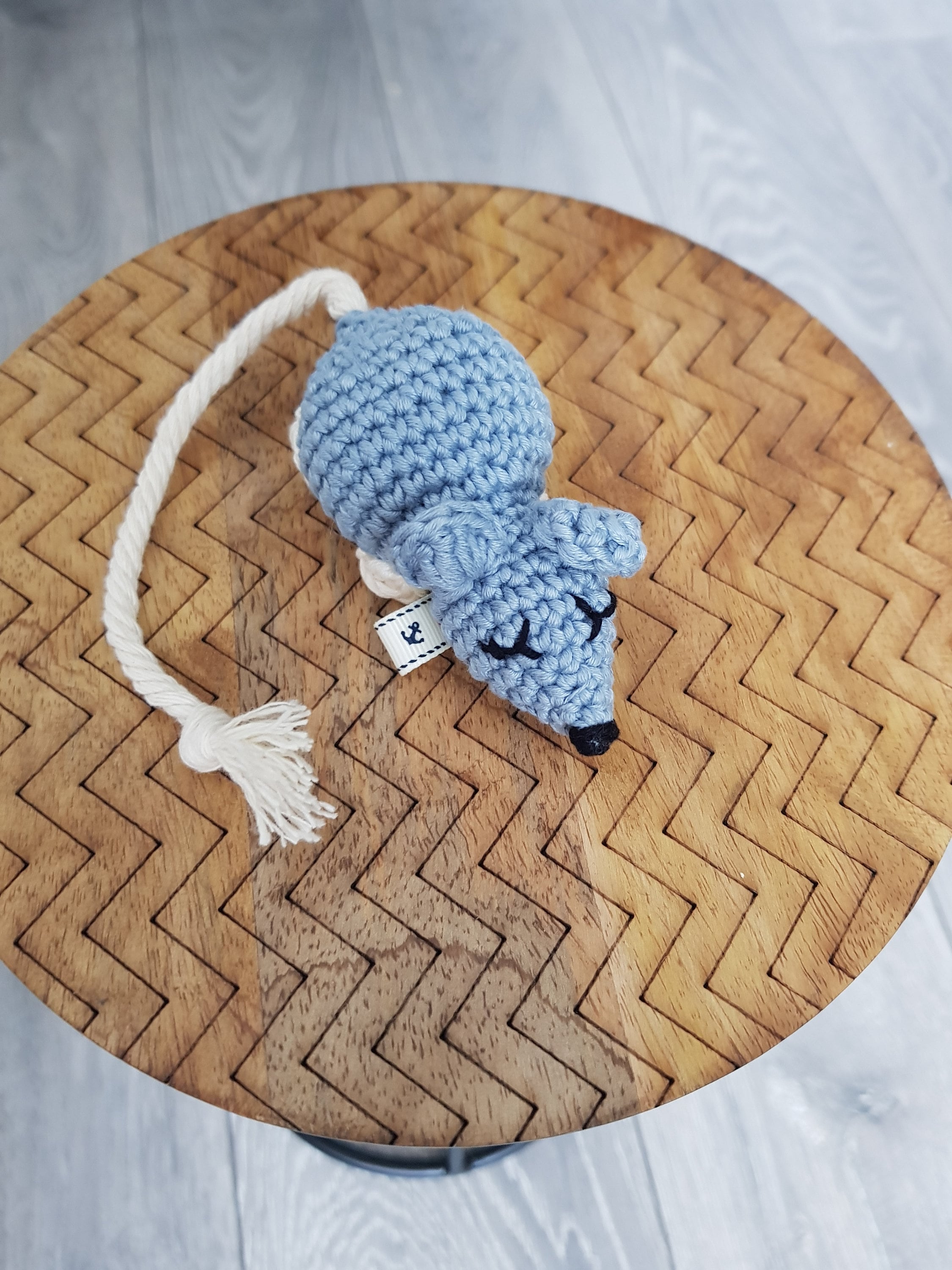 Catnip mice mouse with bow and rattle - Etsy.de