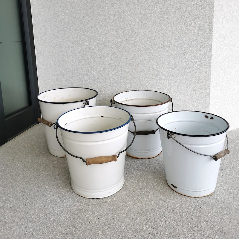 Enamel Bucket - Etsy