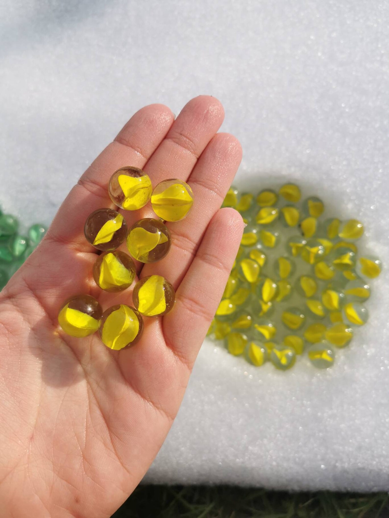 Vintage Glass Marbles 1.5 cm – Italian Flag Swirl – Lot 10/25/50/100 ...