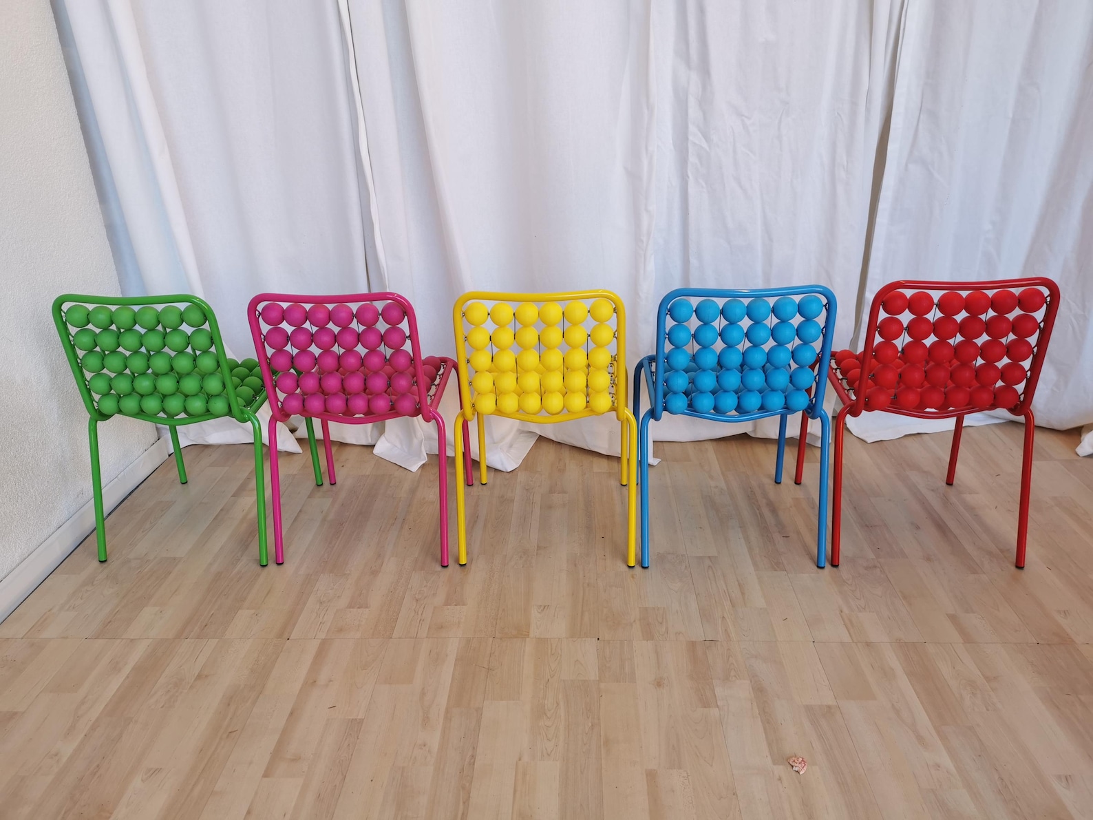 Set of 5 Vintage Pop Art Kids Chairs: SLOG Croatia 1980s - Etsy