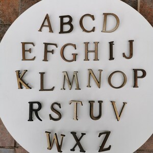 4cm / 1.57 Brass Letters Vintage Antique Signs Alphabet - Etsy