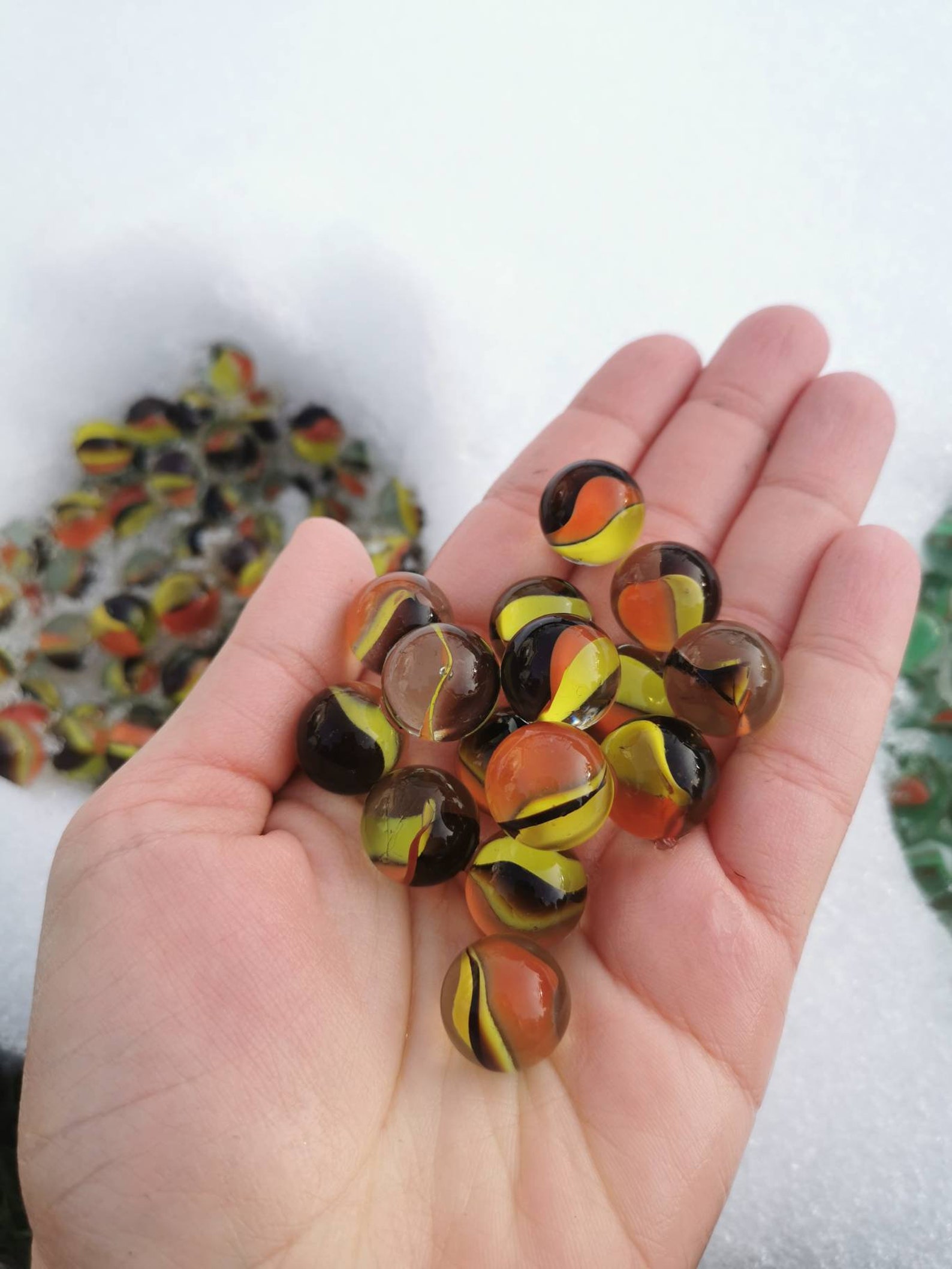 Vintage Glass Marbles 1.5 cm – Italian Flag Swirl – Lot 10/25/50/100 ...