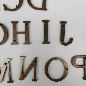 4cm / 1.57 Brass Letters Vintage Antique Signs Alphabet - Etsy