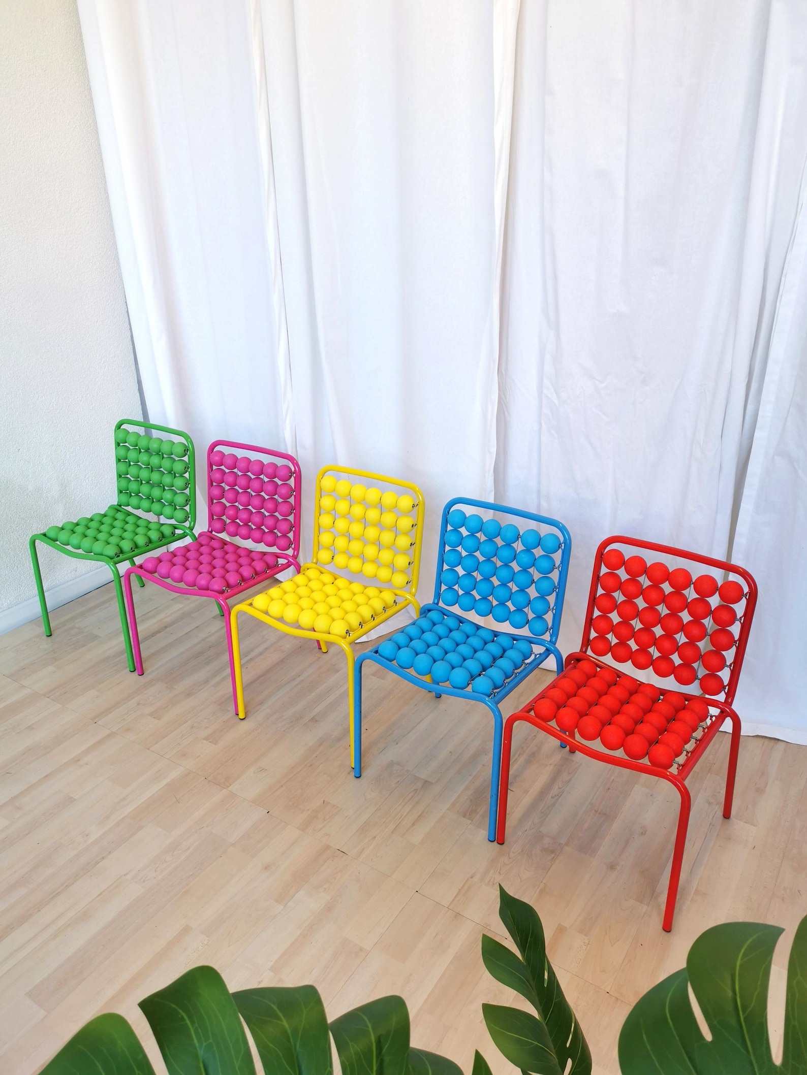 Set of 5 Vintage Pop Art Kids Chairs: SLOG Croatia 1980s - Etsy