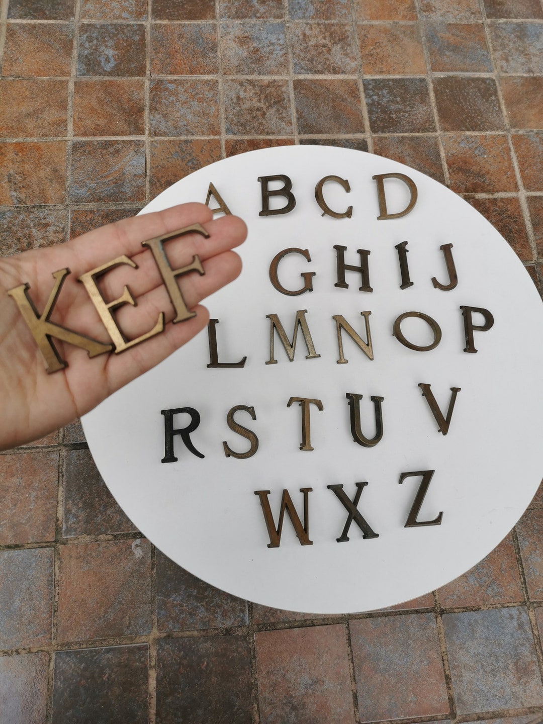 4cm / 1.57 Brass Letters Vintage Antique Signs Alphabet - Etsy