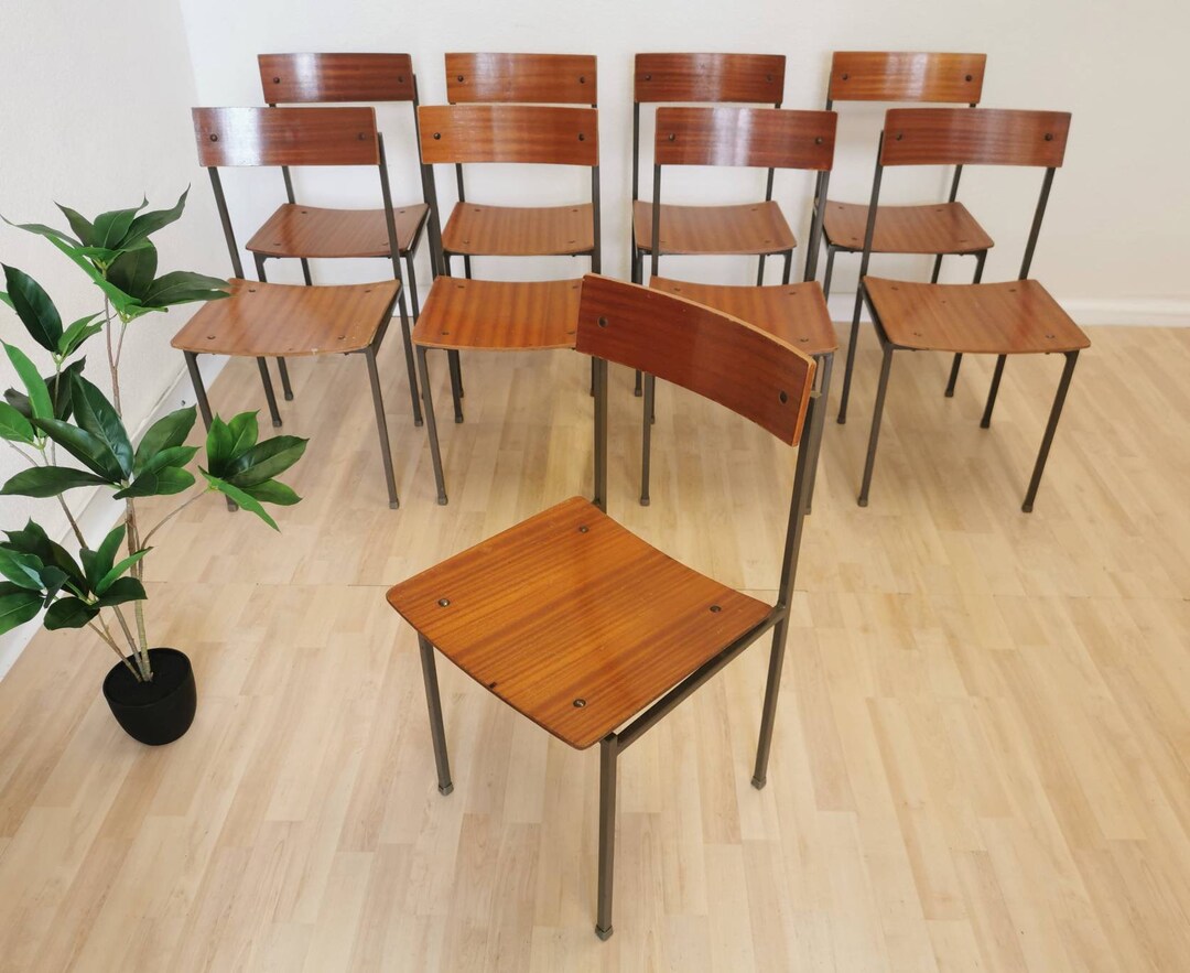 Vintage STOL Kamnik School Chair: Minimalist Industrial Dining (1 of 30 ...