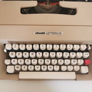 Vintage Typewriter OLIVETTI Lettera 35 / Made in Yugoslavia / 1970s ...