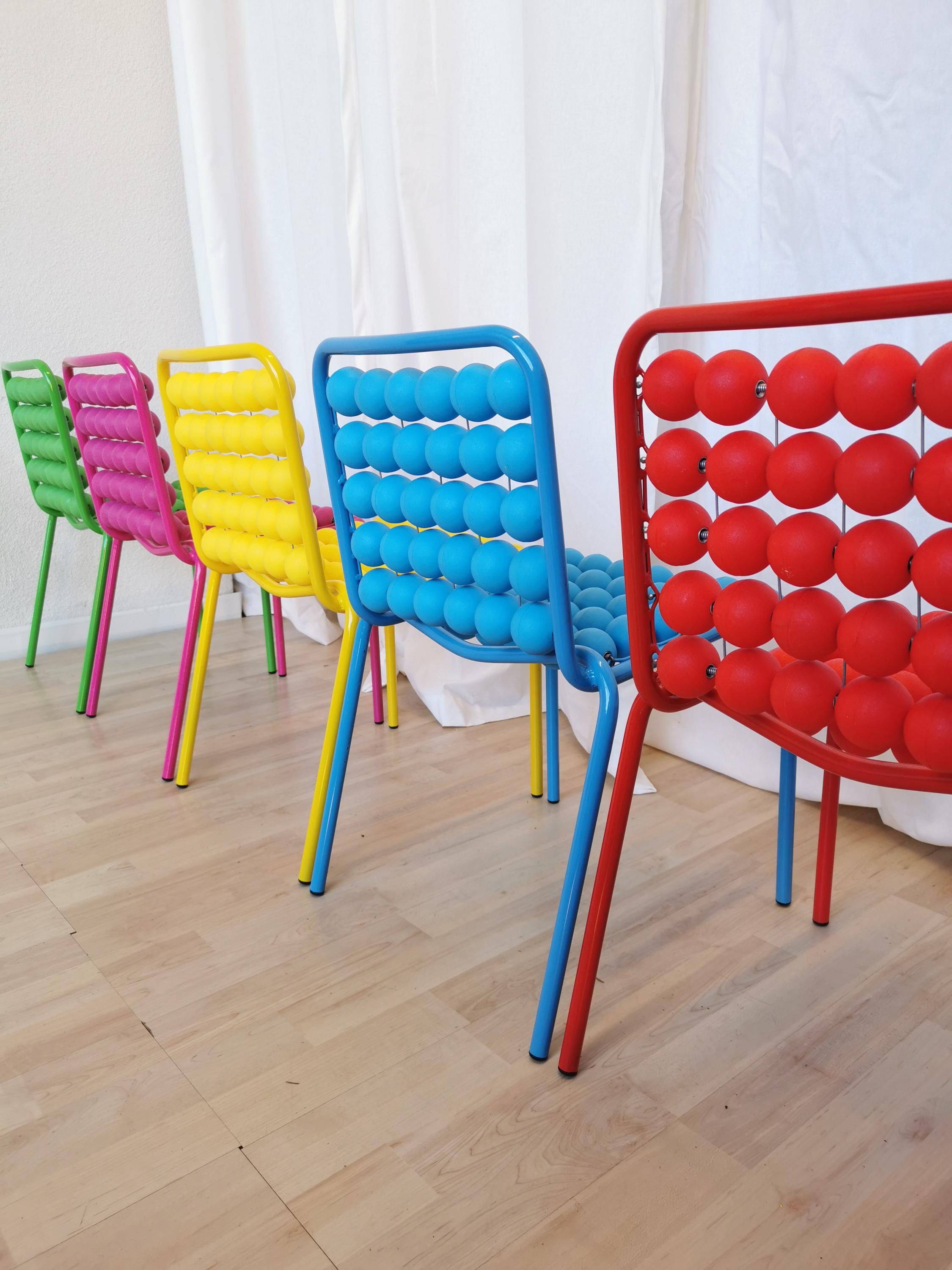 Set of 5 Vintage Pop Art Kids Chairs: SLOG Croatia 1980s - Etsy