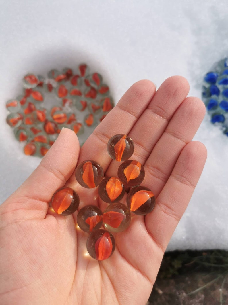 Vintage Glass Marbles 1.5 cm – Italian Flag Swirl – Lot 10/25/50/100 ...