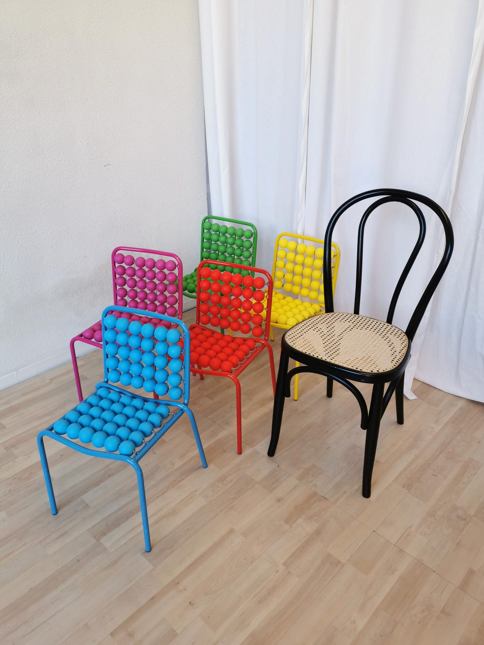 Set of 5 Vintage Pop Art Kids Chairs: SLOG Croatia 1980s - Etsy