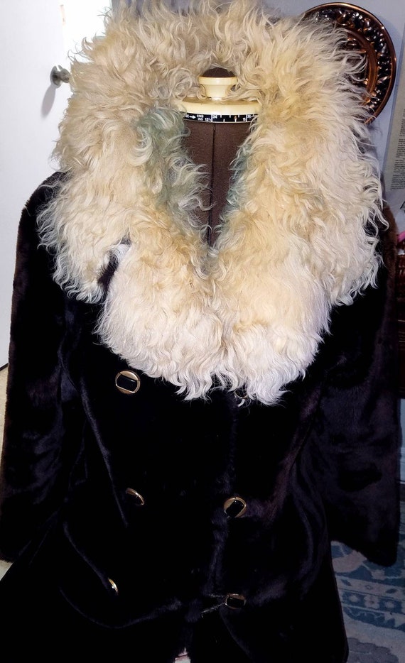mod 1960s shearling mink - Gem