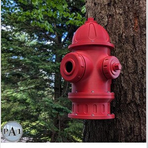 Fire Hydrant Bird House for Birds, 3D Printed Decorative Bird Feeder ...
