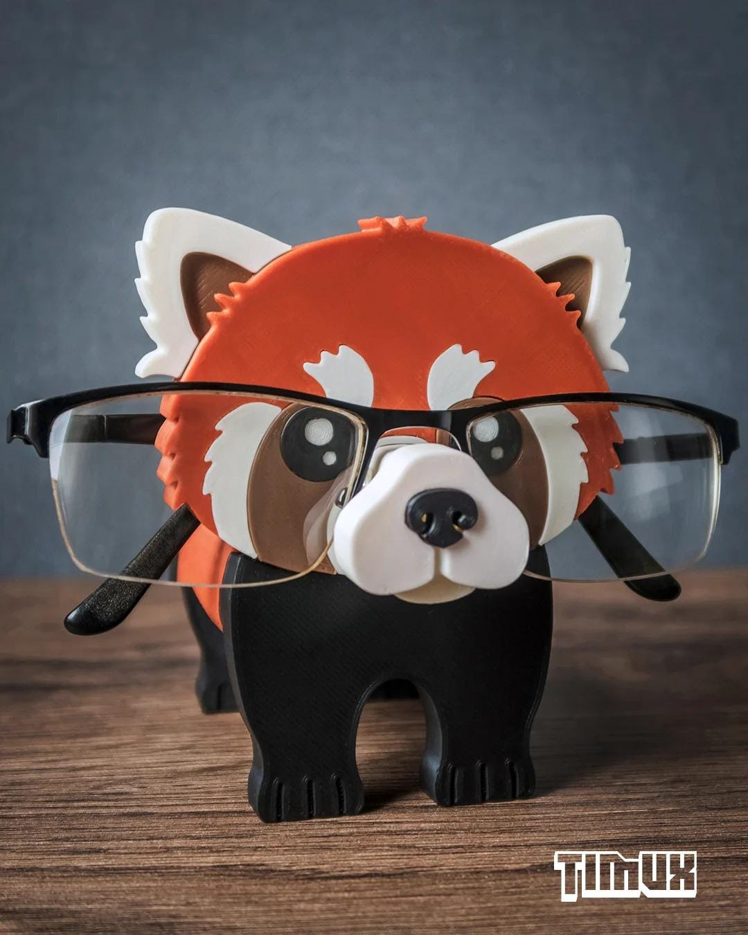 Red Panda Glasses Holder — 3D Printed Eyeglass Stand, Cute Animal Desk ...