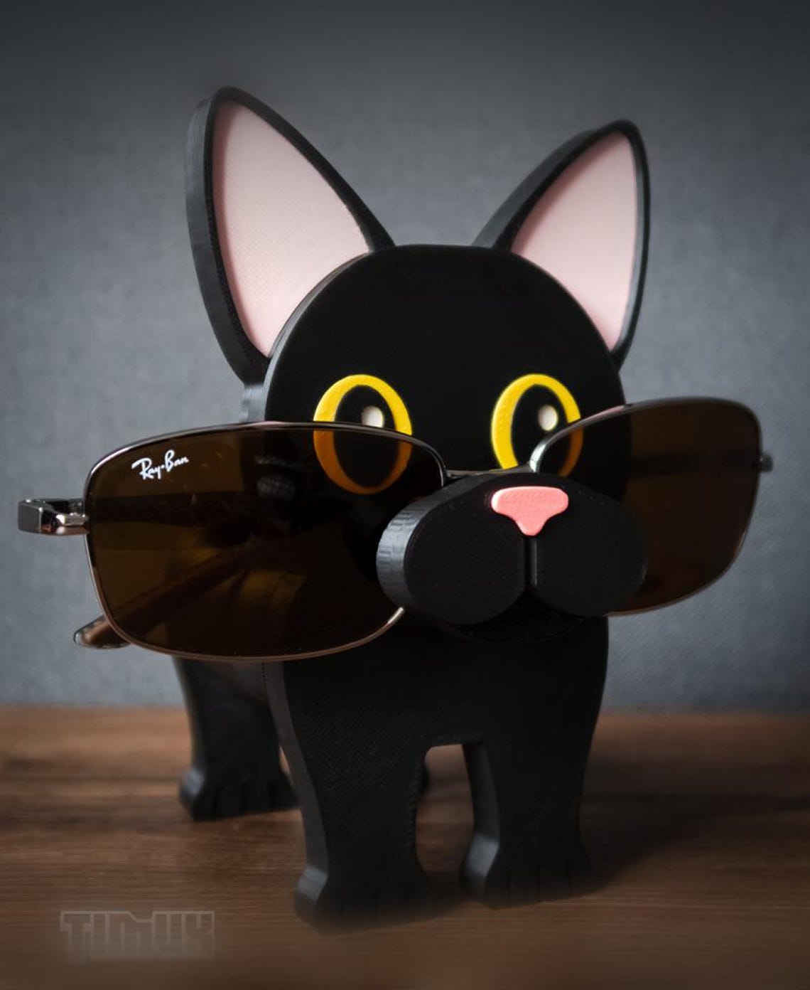 Cat "flow" Decor 3D Printed Eyeglass Stand, Cat Glasses Holder, Eyewear ...