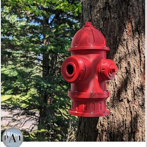 Fire Hydrant Bird House for Birds, 3D Printed Decorative Bird Feeder ...