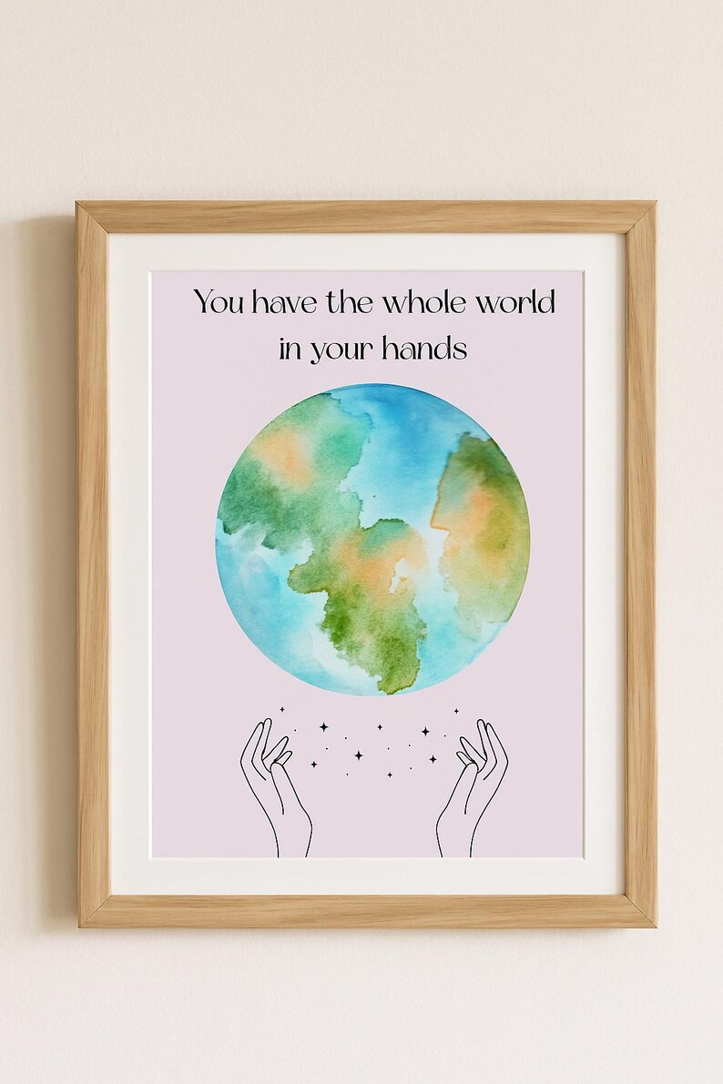 Digital Motivational Quote Print | Positive Wall Art | Instant Download ...