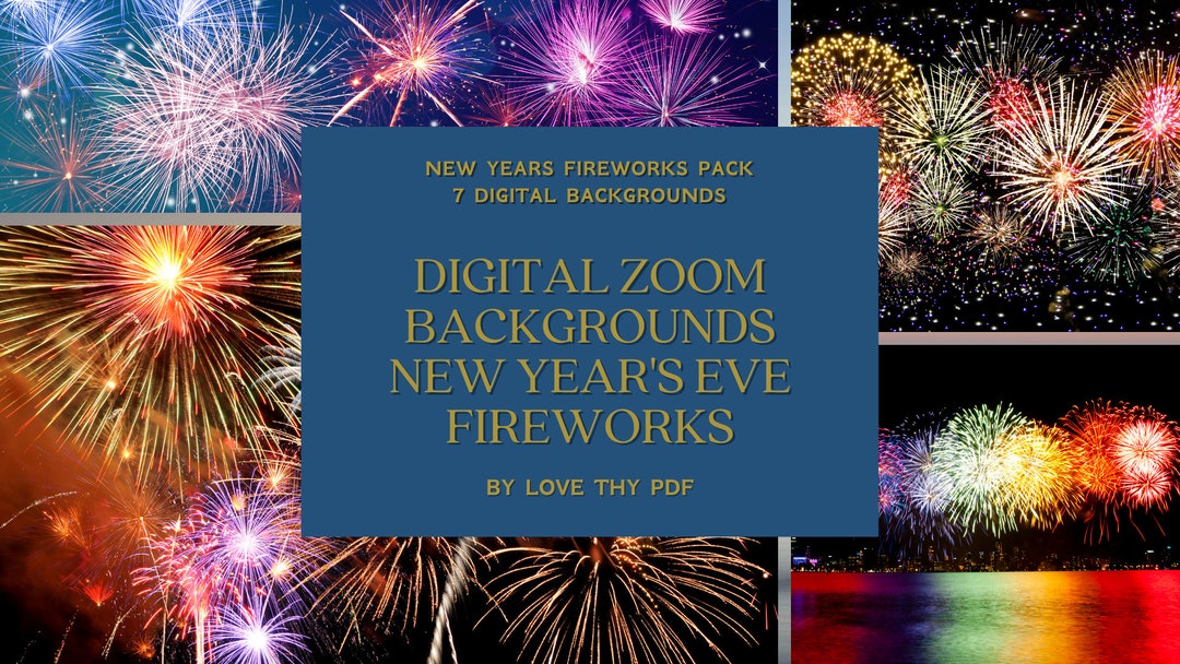 Zoom Fireworks Background 5-pack - High Quality Zoom Background | New ...