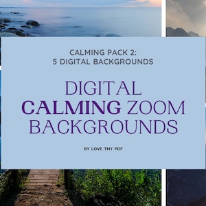 Zoom Calming Landscape Background 5-pack #2 - High Quality Zoom ...