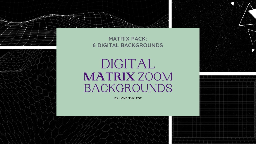 Space Matrix Landscape Background 6-pack - High Quality Zoom Background ...