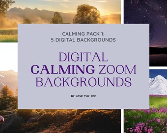 Zoom Calming Landscape Background 5-pack 2 High Quality | Etsy