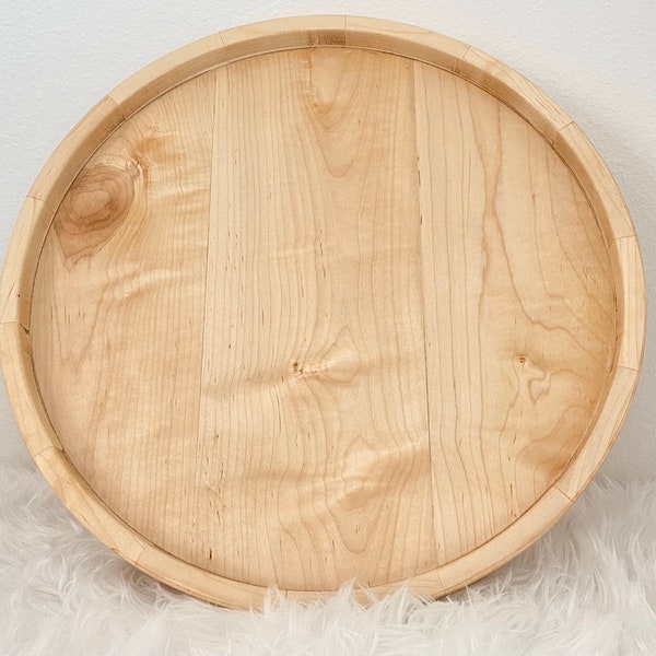 Round Charcuterie Board With Lip - Etsy