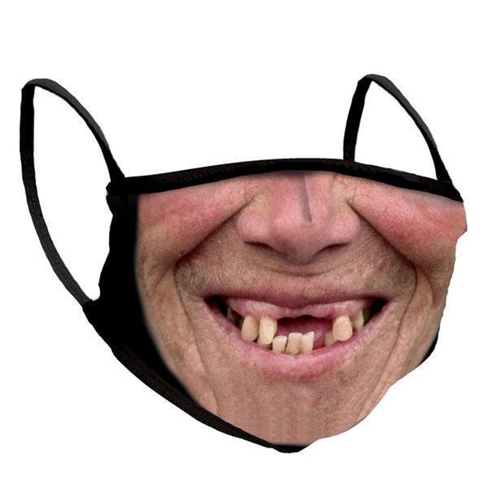 Woman Mask Teethless Man Mask No Teeth Mask Big Smile Face - Etsy