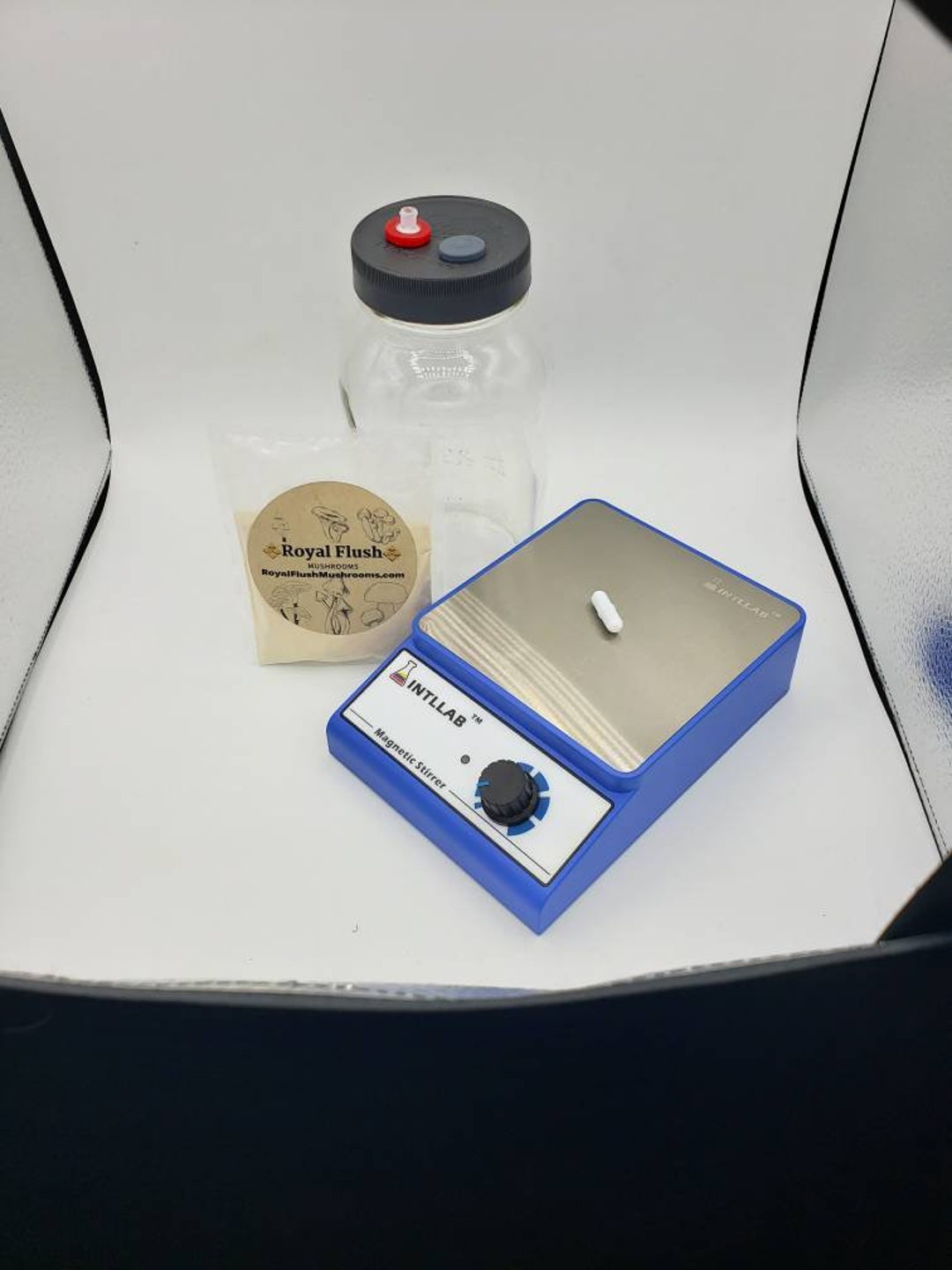 Liquid Culture Kit - Stir Plate&bar, Quart Jar, LC Lid, and LC Premix ...