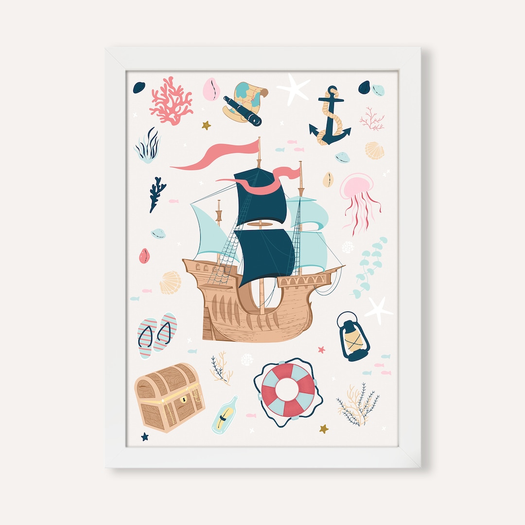 Under the Sea Nursery Print Sea Themed Nursery Decor, Ocean Prints ...