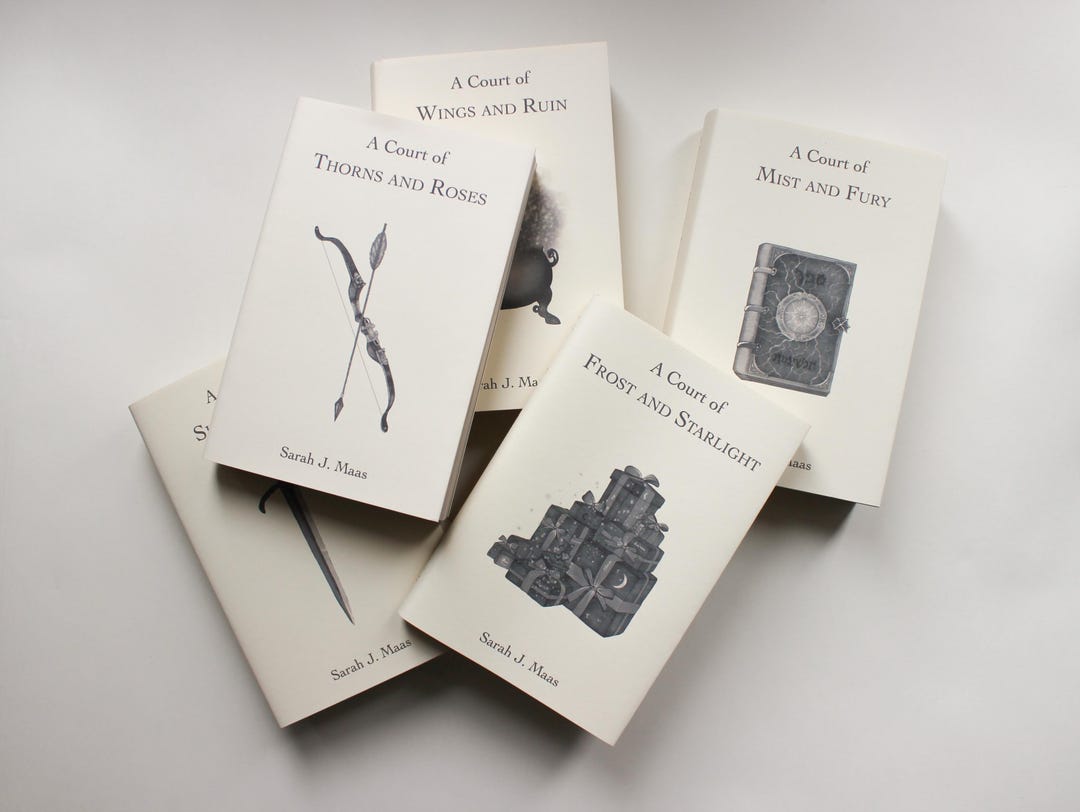 ACOTAR Dust Jackets: Custom Book Covers, Night Court Art Paperback ...