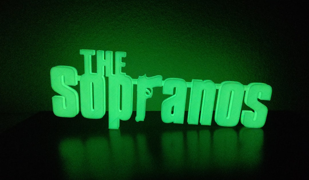 The Sopranos GITD Display Sign Glow in the Dark - Etsy