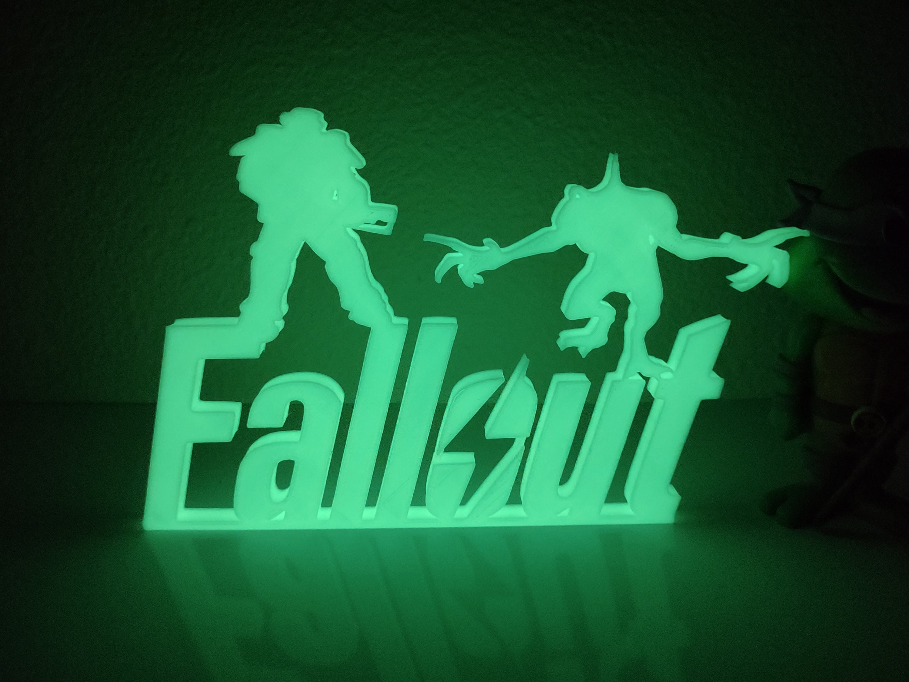 Fallout GITD Display Sign Glow in the Dark - Etsy