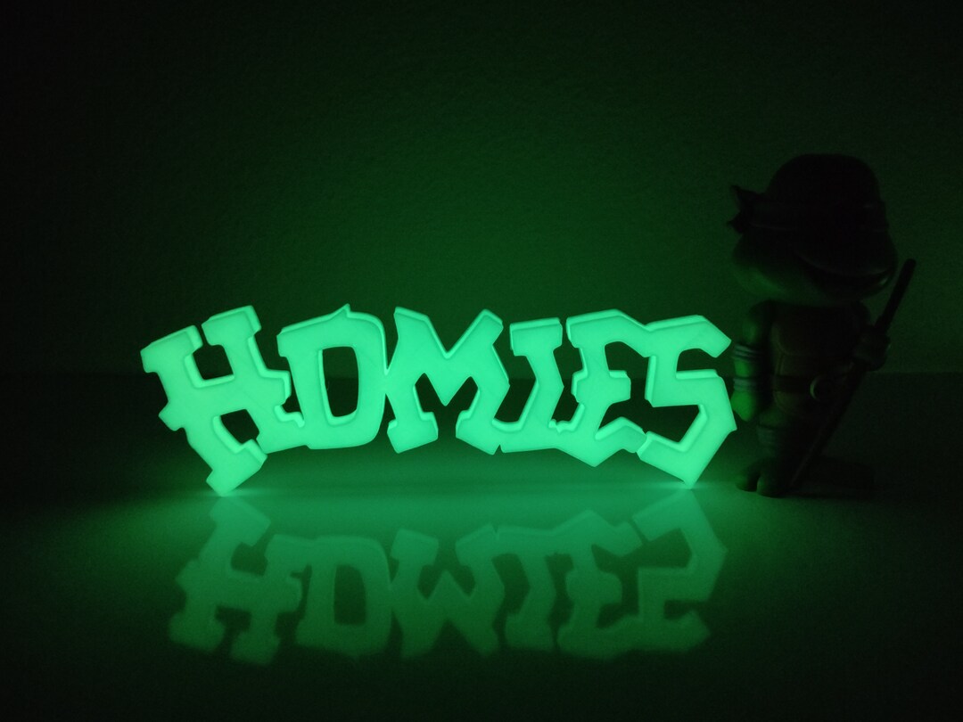 Homies GITD Display Sign Glow in the Dark - Etsy