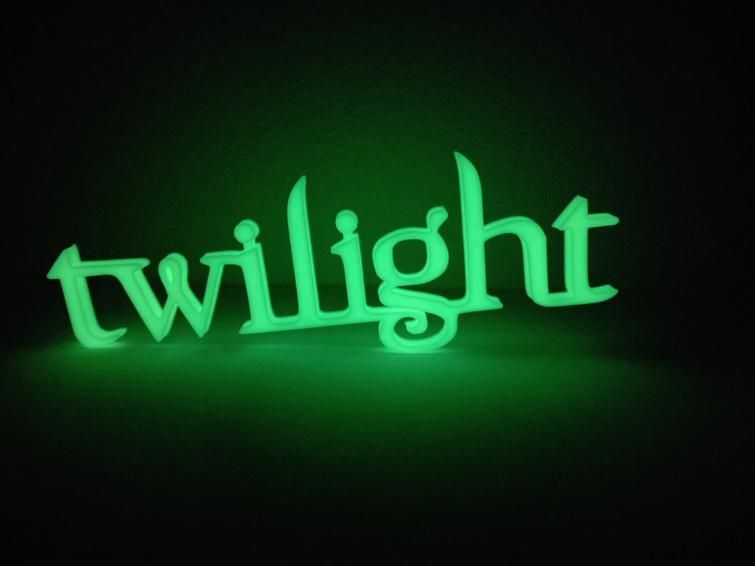 Twilight GITD Display Sign Glow in the Dark - Etsy